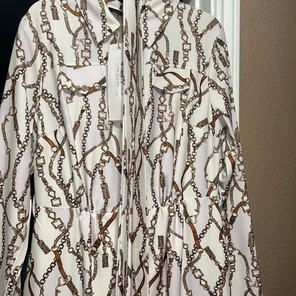 Anna Harriri | Dresses | Modest Maxi Dress Versace Chains Print Not ...